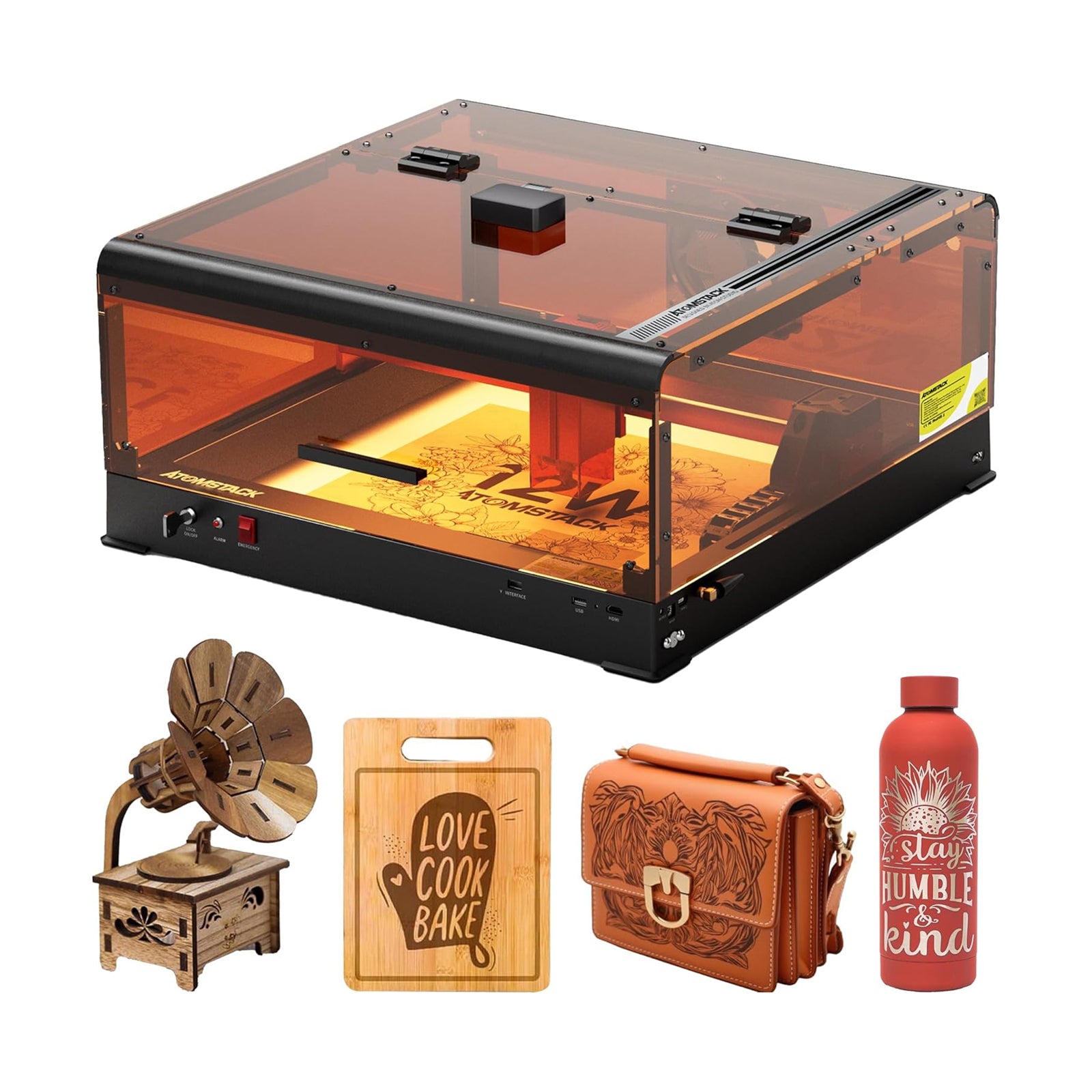 AtomStack A12 Ultra Unibody Frame Laser Engraver